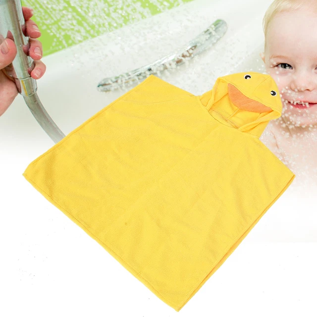 BABY BATHROBE THICK Baby Bath Face Hooded Towel Cartoon Animal Infant ...