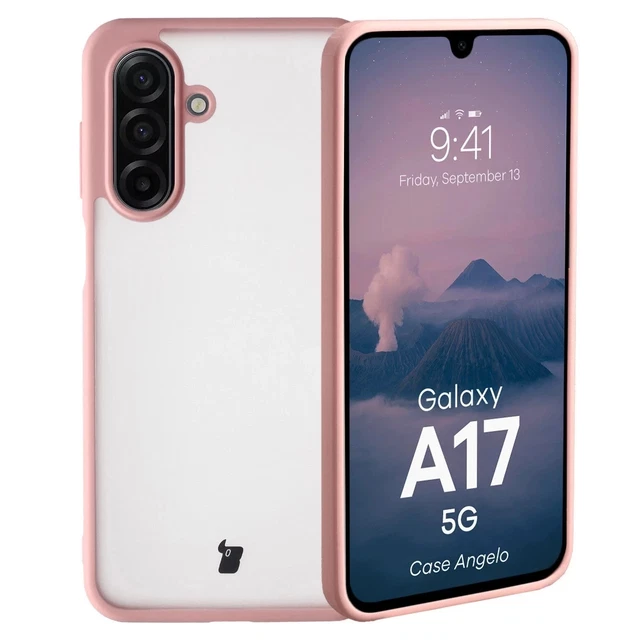 BIZON CASE ANGELO Samsung Galaxy A17 5G halbtransparent mit einem ...
