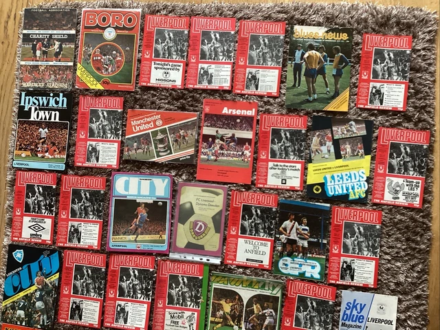 LIVERPOOL PROGRAMMES FROM Season 1977/78 £75.00 - PicClick UK