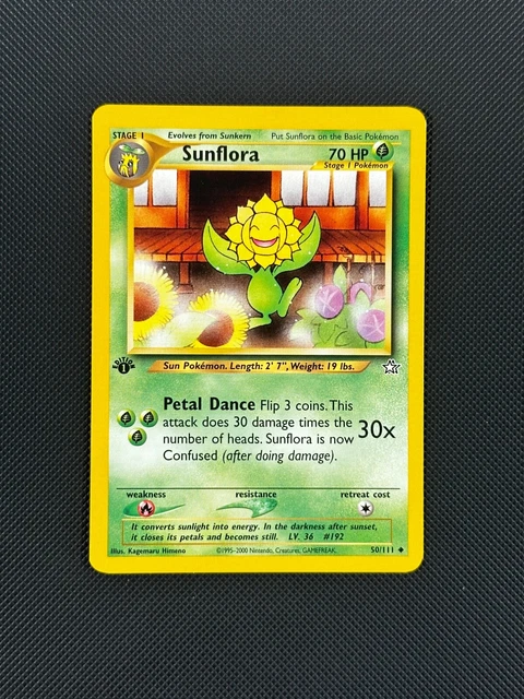 SUNFLORA 50/111 1ST Edition Pokémon Card Neo Genesis Uncommon WOTC EUR 9,35 - PicClick IT