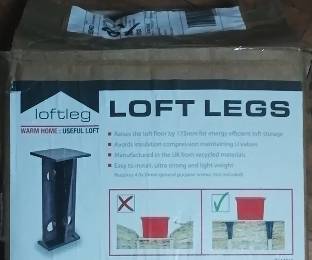 11 LOFTLEGS LOFT insulation spacer raised storage! boarding stilt ...