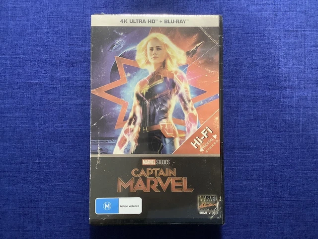 CAPTAIN MARVEL RARE Limited Edition VHS CASE 4K Blu Ray - Brand New ...