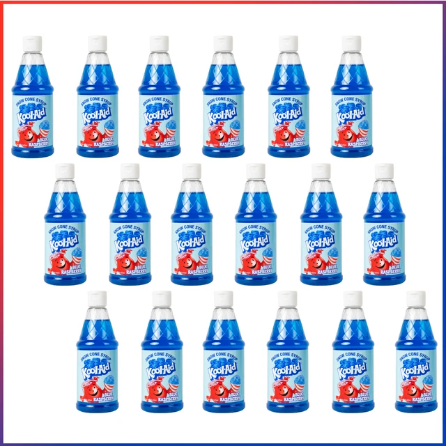 *18-PACK* KOOL-AID BLUE Raspberry Flavored Snow Cone Syrup, 16 Oz | Sno ...