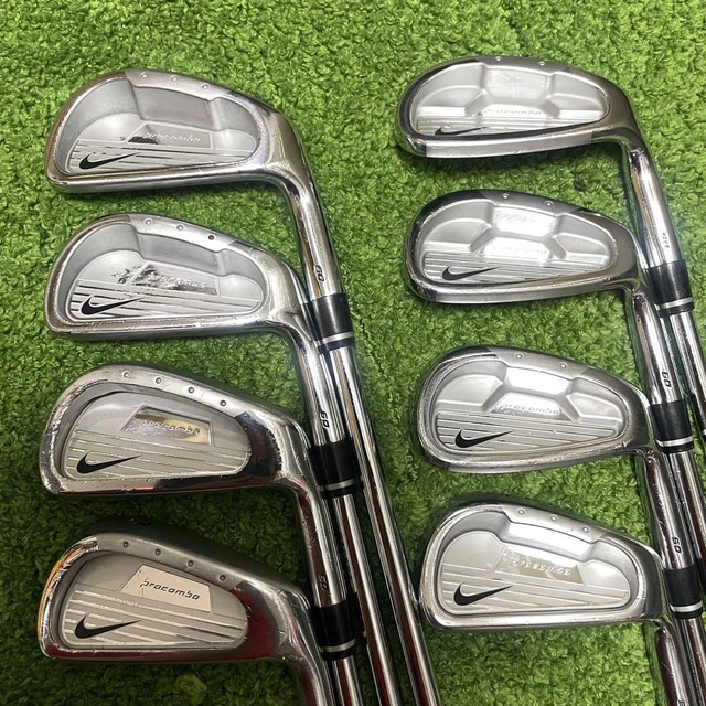 NIKE PRO COMBO Forged OS Iron Set 3-9+Pw Steel Shaft Flex-S 8pcs Golf ...