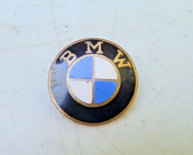 OLD ORIGINAL 1940S 50s BMW Enamel Cloisonne Employee Service Pin brooch ...