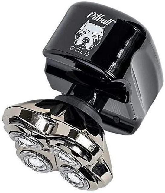 SKULL SHAVER PITBULL Gold PRO Head Shaver for Men,Wet/Dry 4 Razor Hair ...