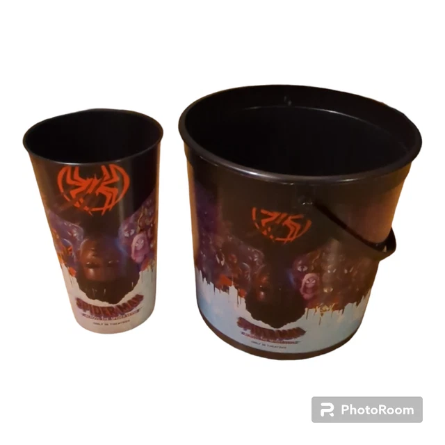 SPIDER-MAN: ACROSS THE Spider-Verse 2023 Popcorn Bucket + Cup + Topper ...