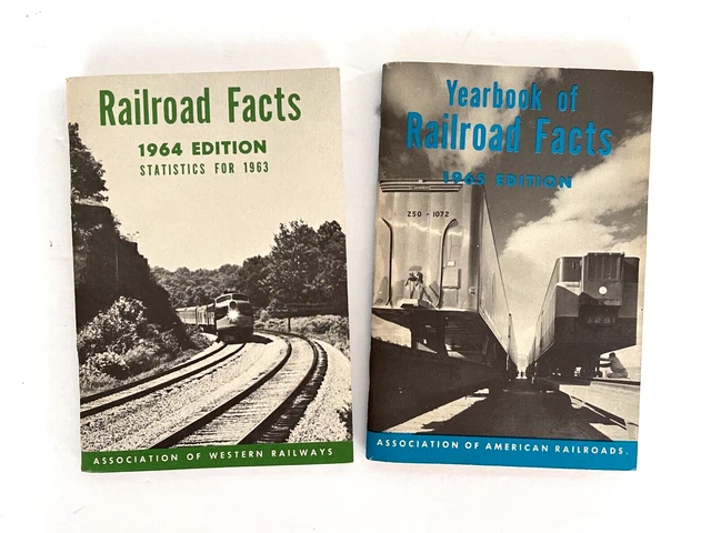 RAILROAD FACTS 1964 & Yearbook of Railroad Facts 1965 Association of ...