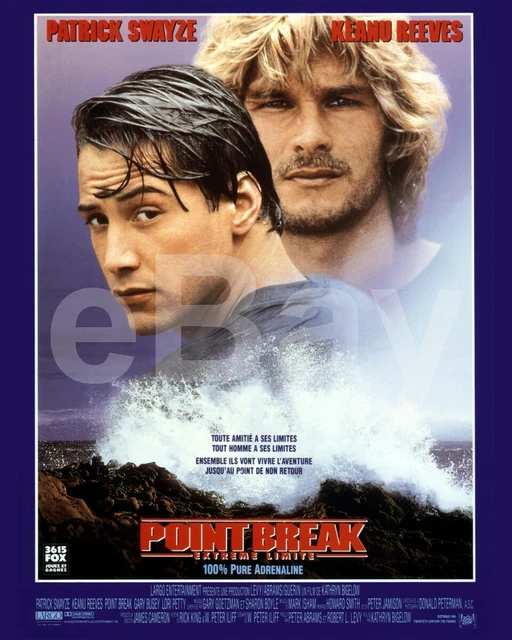 POINT BREAK (1991) Affiche Keanu Reeves, Patrick Swayze 10x8 Photo EUR ...