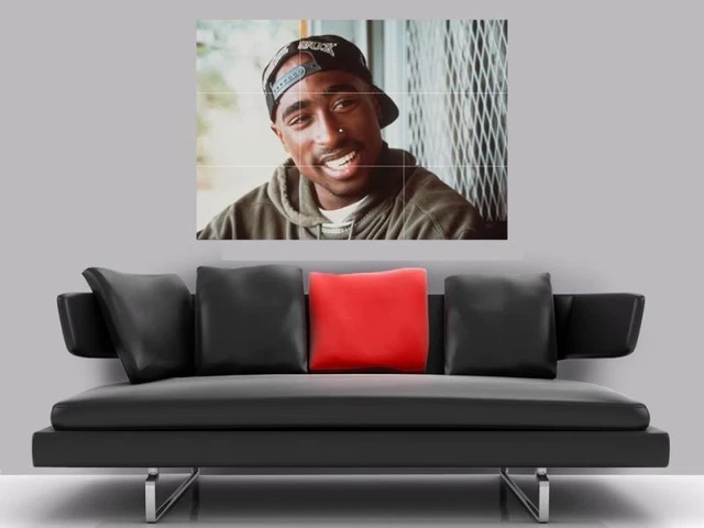 TUPAC 2PAC BORDERLESS MOSAIC TILE WALL POSTER 35" x 25" HIP HOP RAP EUR 13,94 - PicClick FR