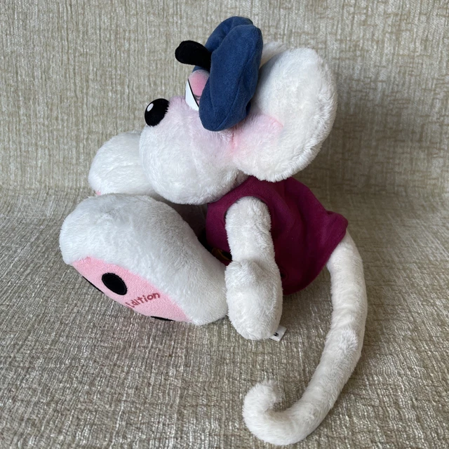 DIDDLINA MOUSE DIDDL Plush White Soft Toy Blue Bow & Pink Dress Knuddel ...