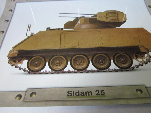 ARTILLERIE TYPENBLATT SIDAM 25 Italien 1989 Flufgabwehrpanzer EUR 5,05 ...