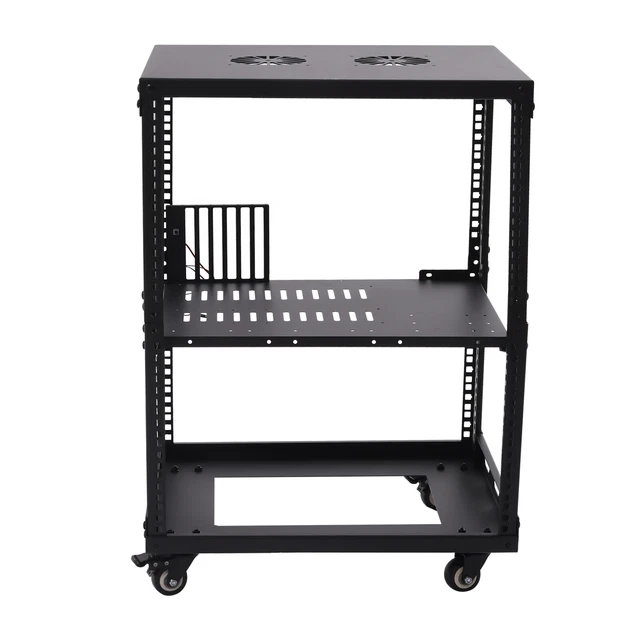 OPEN FRAME SERVER Rack Network Server Rack 12U 4 Post 19.7" in ...
