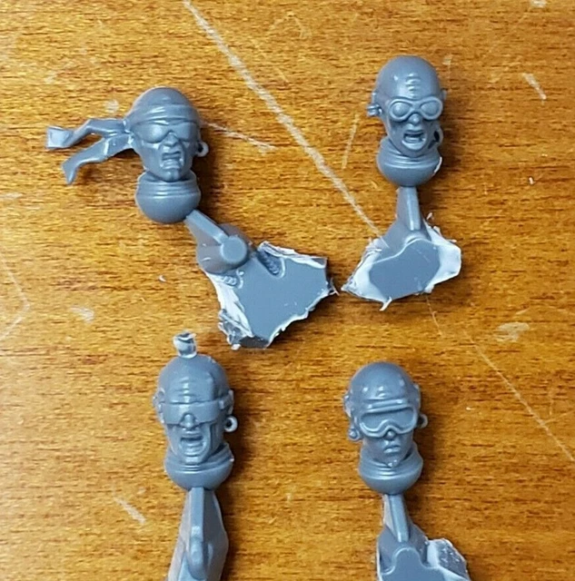 WARHAMMER 40K GENESTEALER Cult Bits Atalan Jackals Bald Female Heads x4 ...