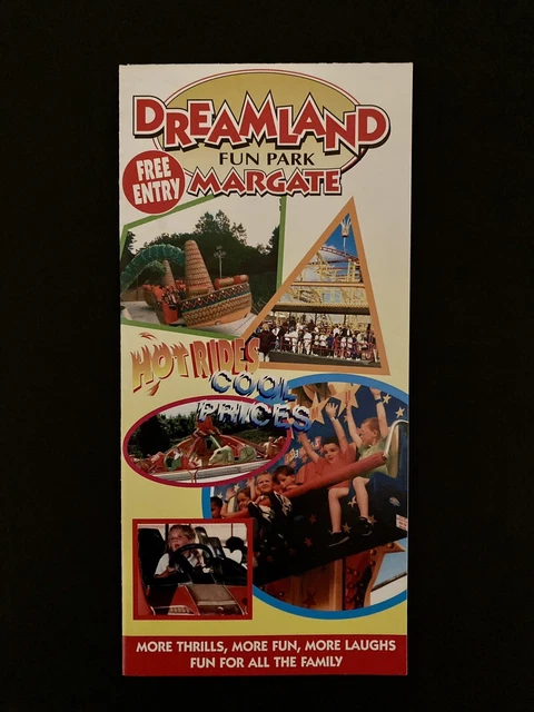 DREAMLAND MARGATE THEME Park 2002 Park Map Leaflet, Margate Kent ...