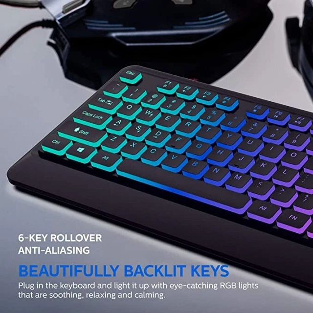 PHILIPS ULTRA-SLIM USB Keyboard | Low-Profile Full-Sized Wired PC ...