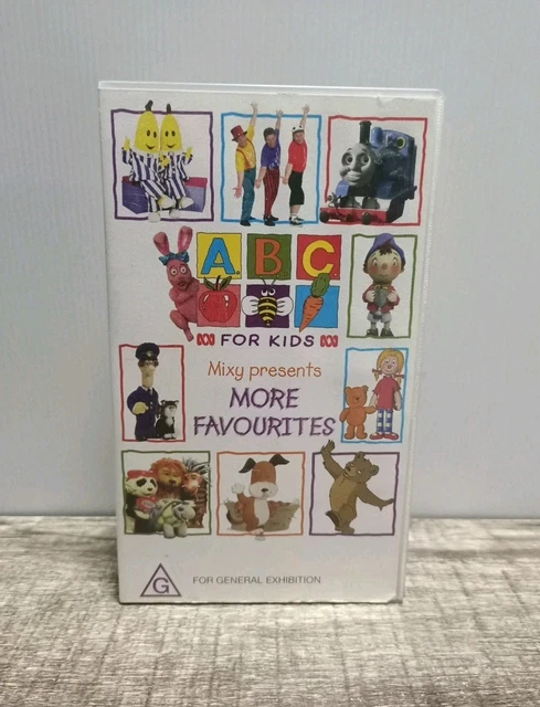 ABC FOR KIDS Mixy Presents More Favourites Childrens VHS 1998 $29.99 ...