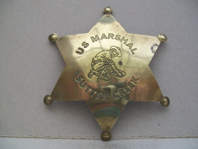 FAMOUS BADGES OF The Old West U.s. Marshal Sutter Creak Badge ( Fox ...