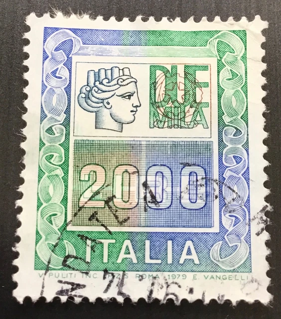 FRANCOBOLLI ITALIA - Alti Valori 2000 Lira Italiana 1979 Sg:IT 1579 EUR ...