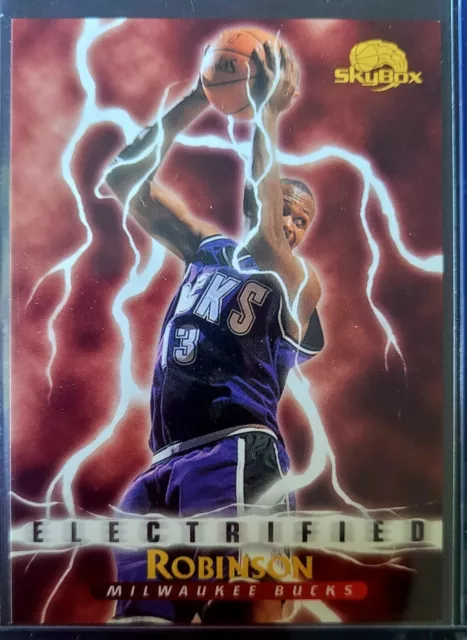 GLENN ROBINSON MILWAUKEE Bucks Electrified 1996-97 Skybox Basketball ... GLENN ROBINSON MILWAUKEE Bucks Electrified 1996-97 Skybox Basketball ...