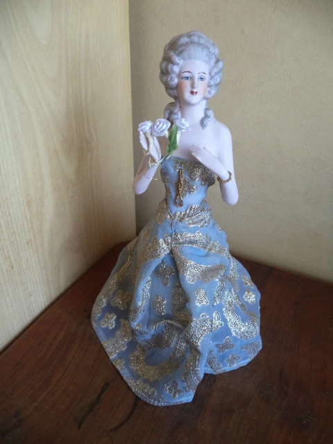 GRANDE DEMI-FIGURINE, MARQUISE, Half Doll, Biscuit de Porcelaine EUR 80 ...
