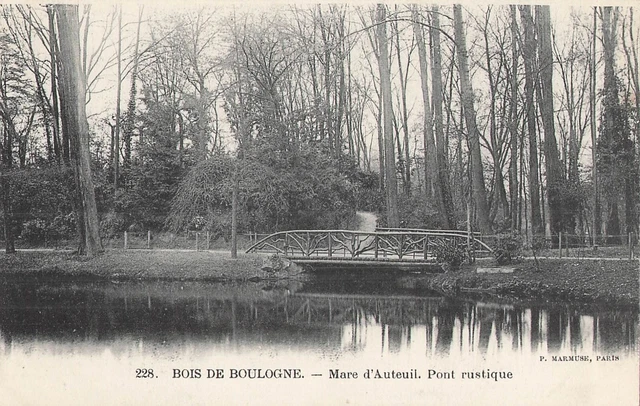 75 PARIS BOIS De Boulogne Mare D'auteuil Pont Rustique - 2016 EUR 1,10 ...