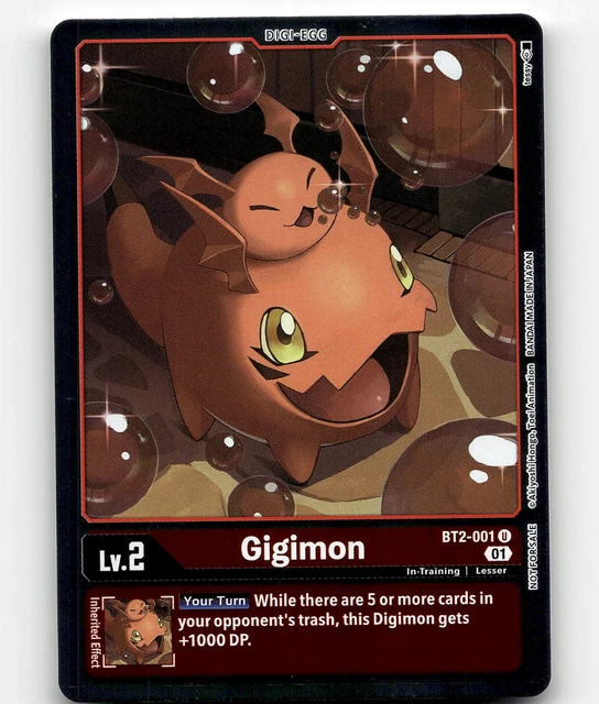 DIGIMON GIGIMON (ST-11 Special Entry Pack) Xros Encounter BT2-001 U EUR ...