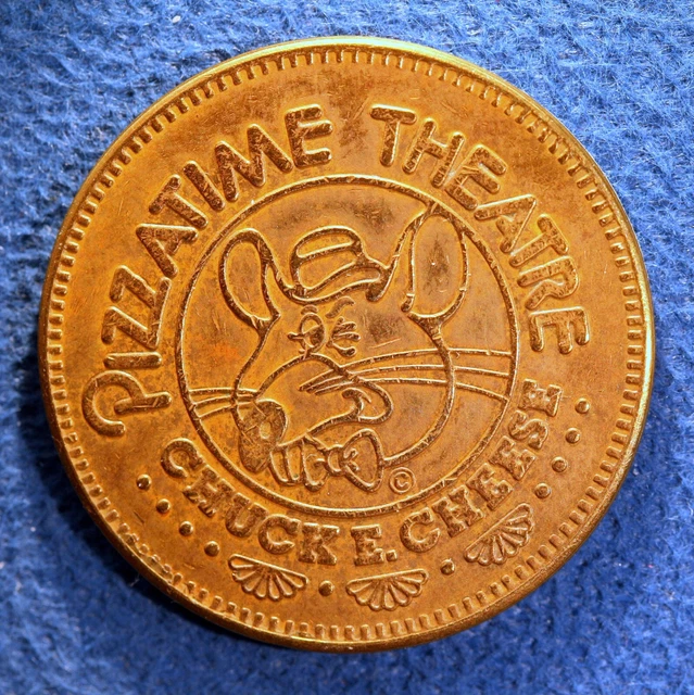 RARE 1977 CHUCK E. Cheese token, FIRST YEAR £233.63 - PicClick UK