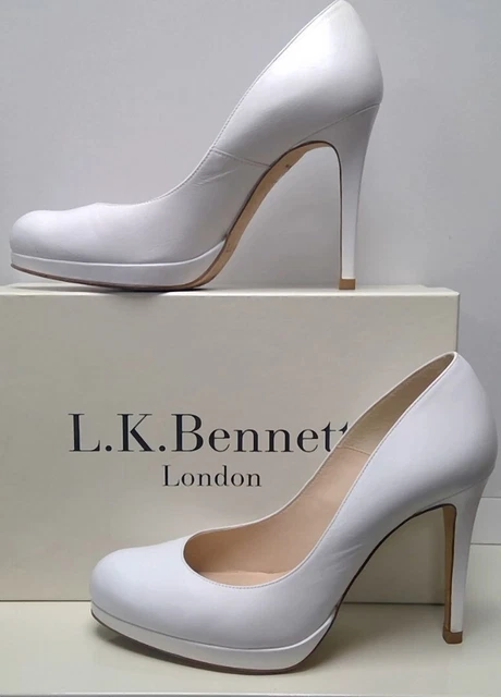 L.K. BENNETT SOFT Leather Stiletto Heel/Sml Platform Sole Shoe UK 7/40 CG E36 £23.55 - PicClick UK