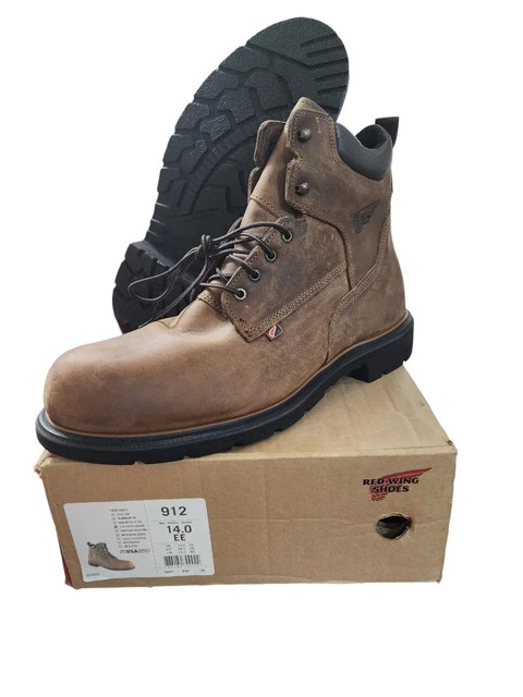 NIB MEN’S RED Wing #912 DynaForce Soft Toe Leather Work Boots - 15 D £ ...