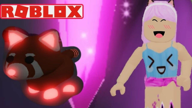 ROBLOX ADOPT ME Neon Red Panda $4.06 - PicClick