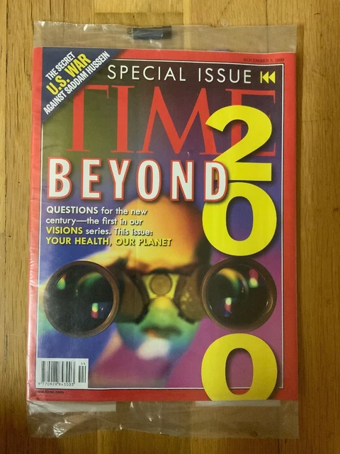 TIME MAGAZINE NOVEMBER 8 1999 Beyond 2000 Saddam Hussein Iraq Unopened ...