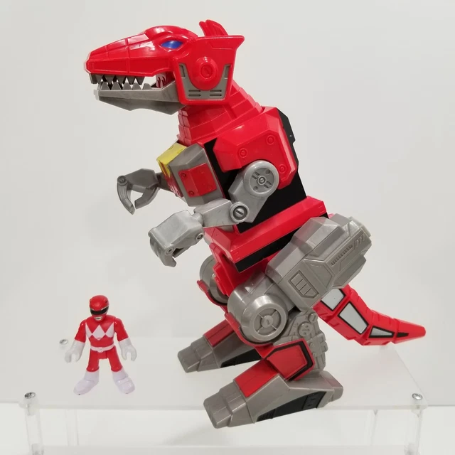 FISHER-PRICE IMAGINEXT POWER Rangers Red Ranger T-Rex Zord mit rotem ...