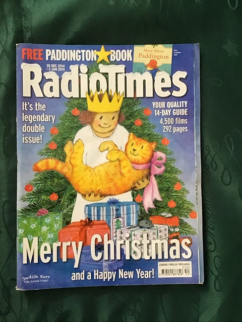 RADIO TIMES CHRISTMAS 2014 issue double TV listings magazine, New Year ...