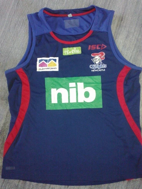 NEWCASTLE KNIGHTS FULLY sponsored NRL rugby league singlet $39.99 ...
