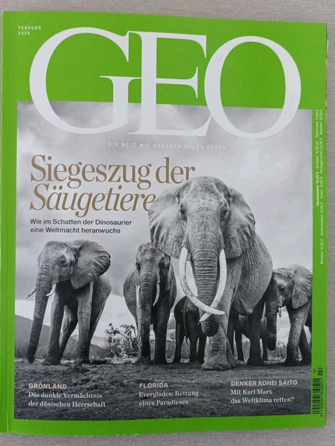 GEO FEBRUAR 2025, sehr gut erhalten, Siegeszug der Säugetiere!++ EUR 1 ...