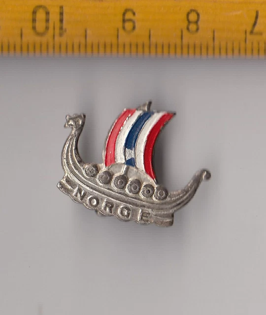 VINTAGE NORGE NORWAY Viking Ship brooch pin badge $7.14 - PicClick CA