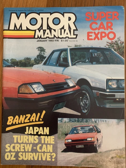 VINTAGE MOTOR MANUAL Magazine Jan 1982 Rare Ford F100 Commodore SL/X ...
