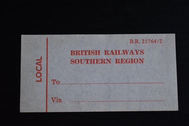 RAILWAY LUGGAGE LABEL - British Railways Southern Region EUR 2,85 ...