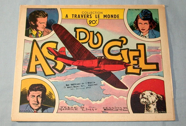 1950'S COLLECTION A Travers le Monde AS du Ciel French Comic Book $24. ...