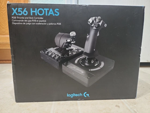 LOGITECH G X56 H.O.T.A.S Throttle and Joystick Flight Simulator Game ...