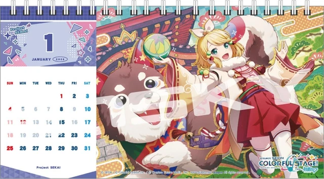 2026 “PROJECT SEKAI Colorful Stage! feat. Hatsune Miku” Desk Calendar ...