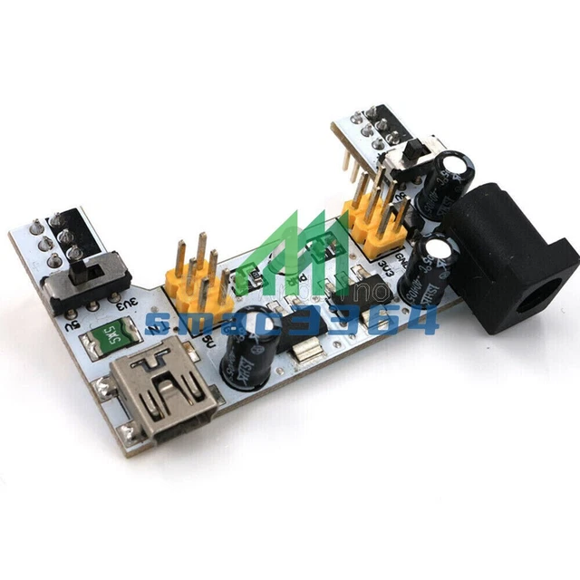 POPULAR BREADBOARD POWER Supply Module DC7-12V For Arduino Bread Board ...