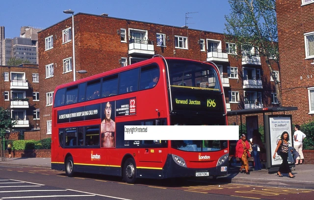 LONDON TRANSPORT BUS Colour Photograph Enviro E400 E 81 LX57 CKL Rte ...