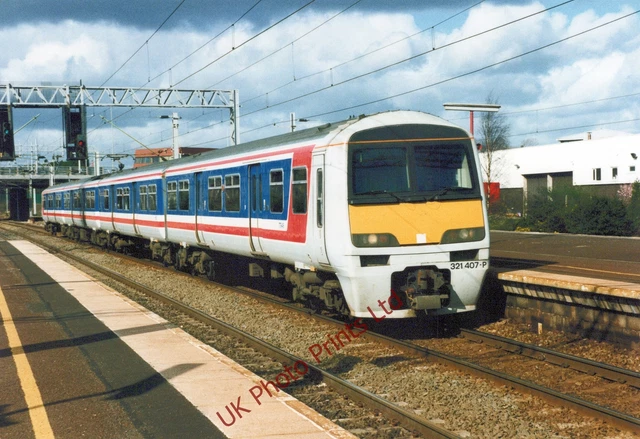 RAILWAY PHOTO 12X8 Class 321 EMU 321407 NSE at Birmingham Int March ...