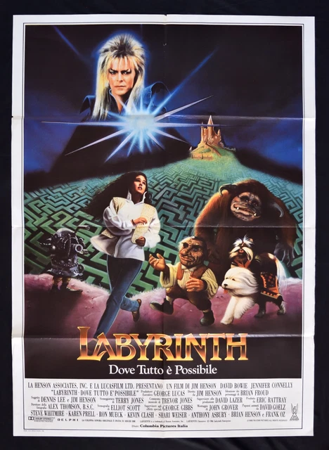 MANIFESTO LABYRINTH DAVID Bowie Jennifer Connelly Jim Henson A87 EUR ...