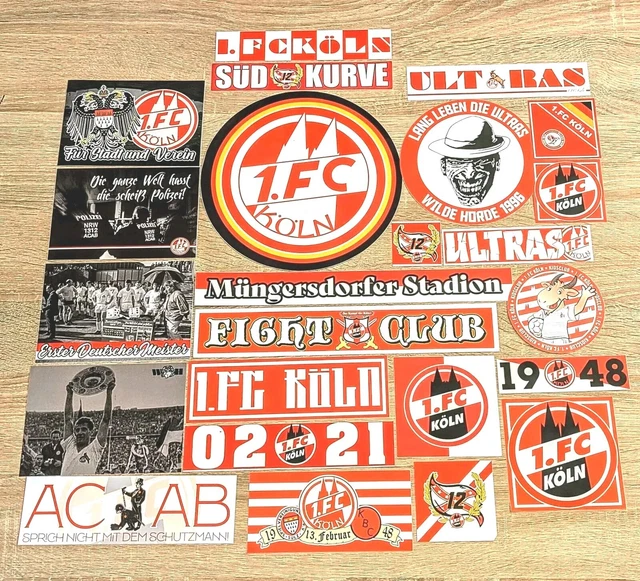 AUFKLEBER MIX ULTRAS 1. FC Köln 24x Sticker Fanszene Sammlung Kölle ...