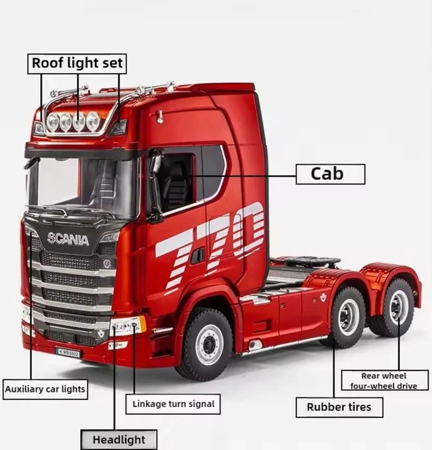 SCANIA 770S RC 1:18 Truck Remote Control Radio Light + Sound Lorry 25 ...