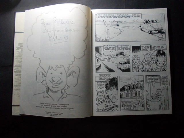 ALBUM DÉDICACÉ DESSIN original bande dessinée JAILLOUX MAKO Les Pierres ...