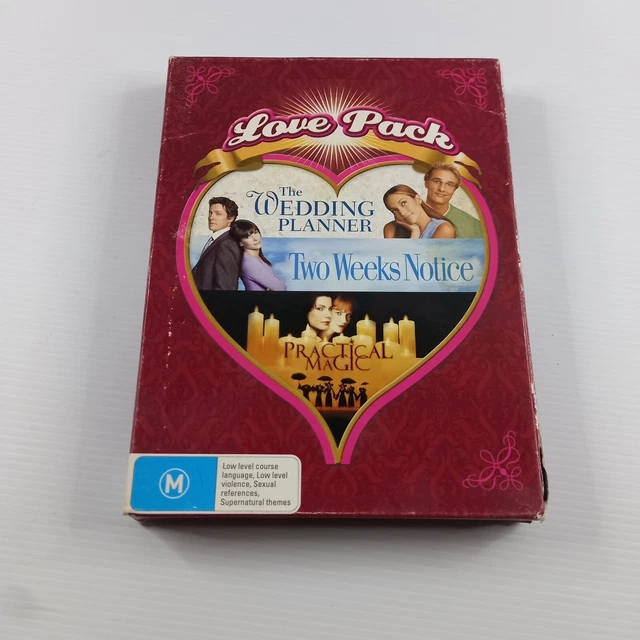 LOVE PACK DVD Set - The Wedding Planner / Two Weeks Notice /Practical ...